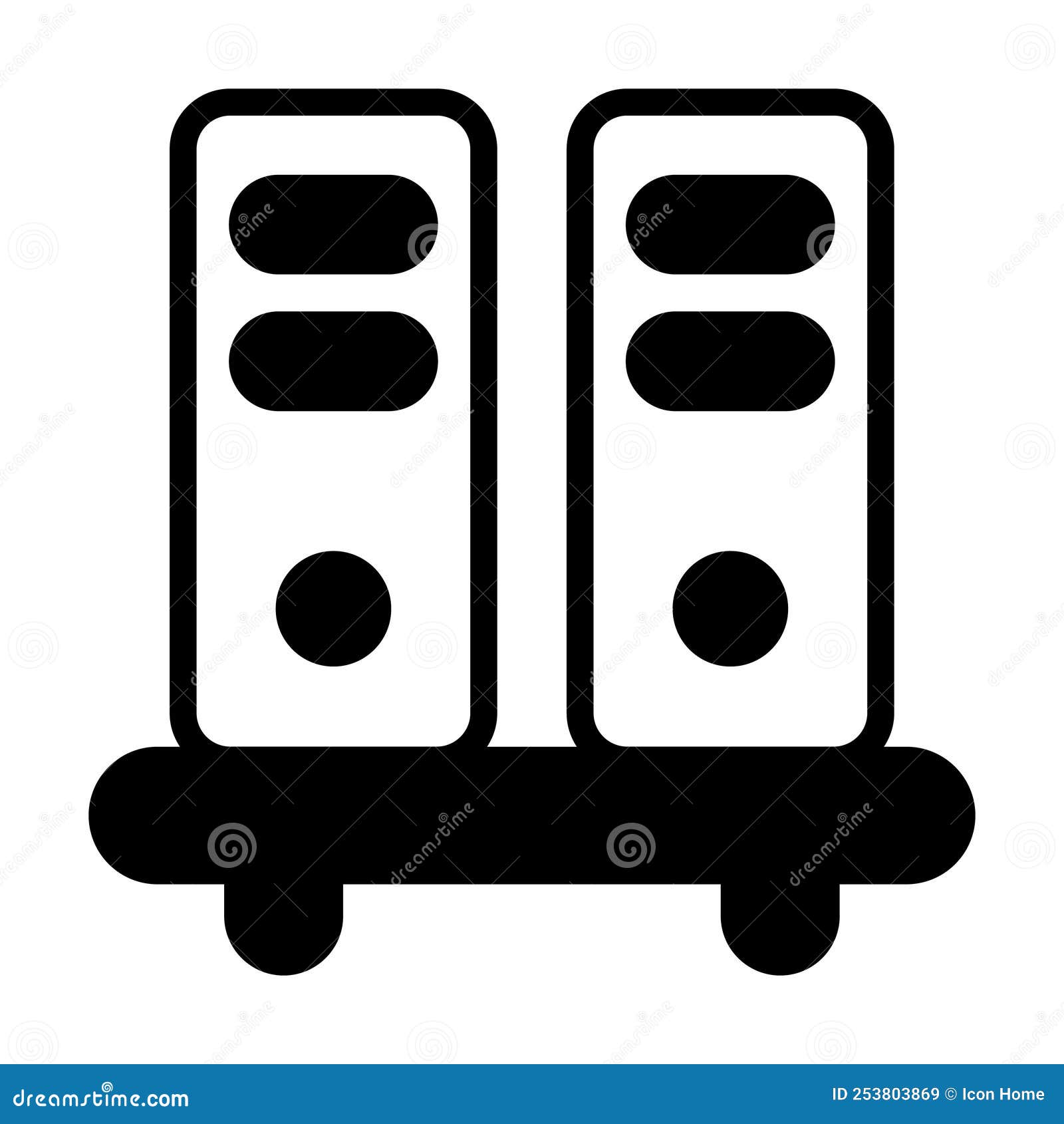 Book Shelf, File Folder Icon Stock Vector - Illustration of report ...