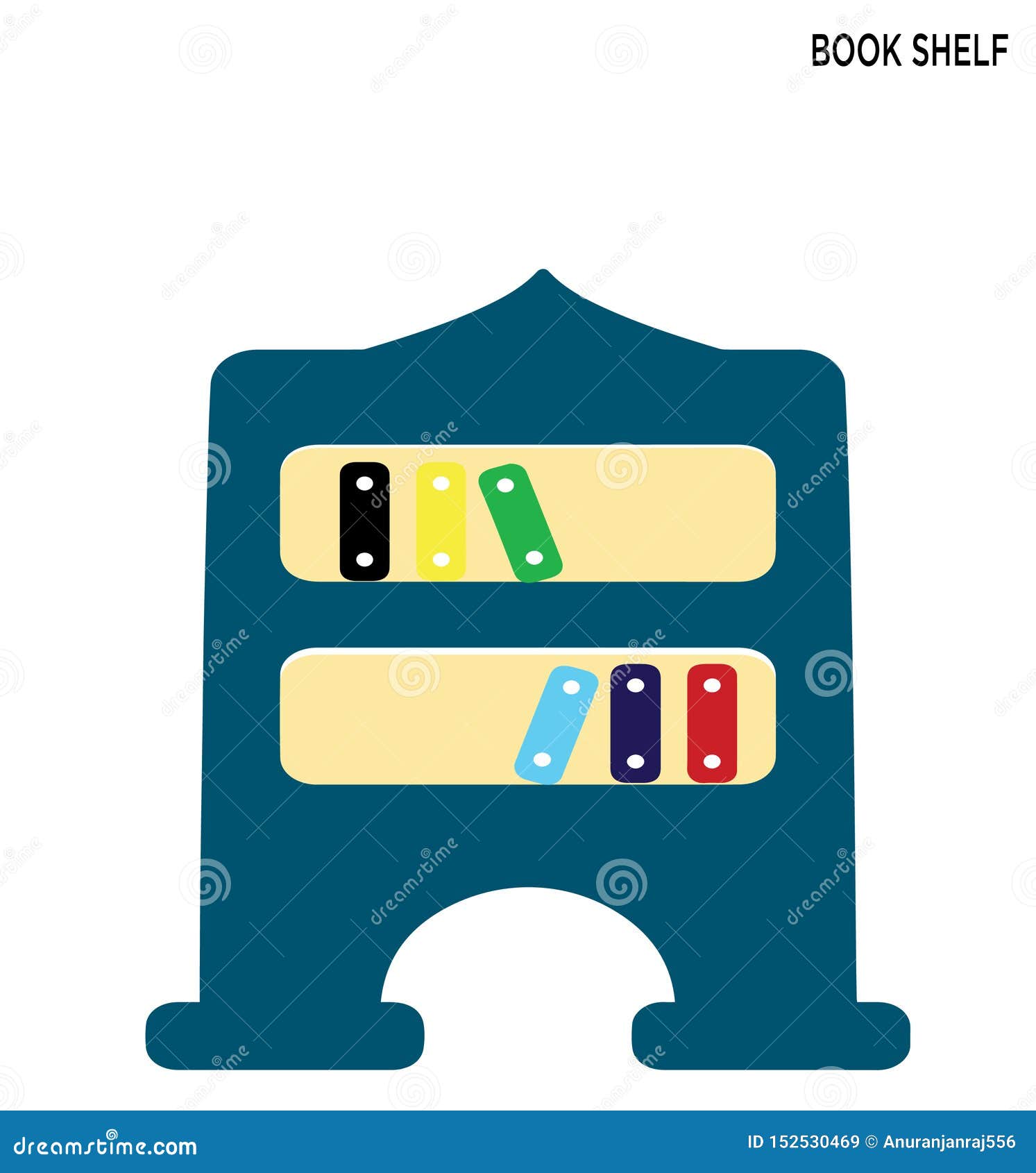 Book Shelf Icon Editable Symbol Design Stock Vector - Illustration of ...