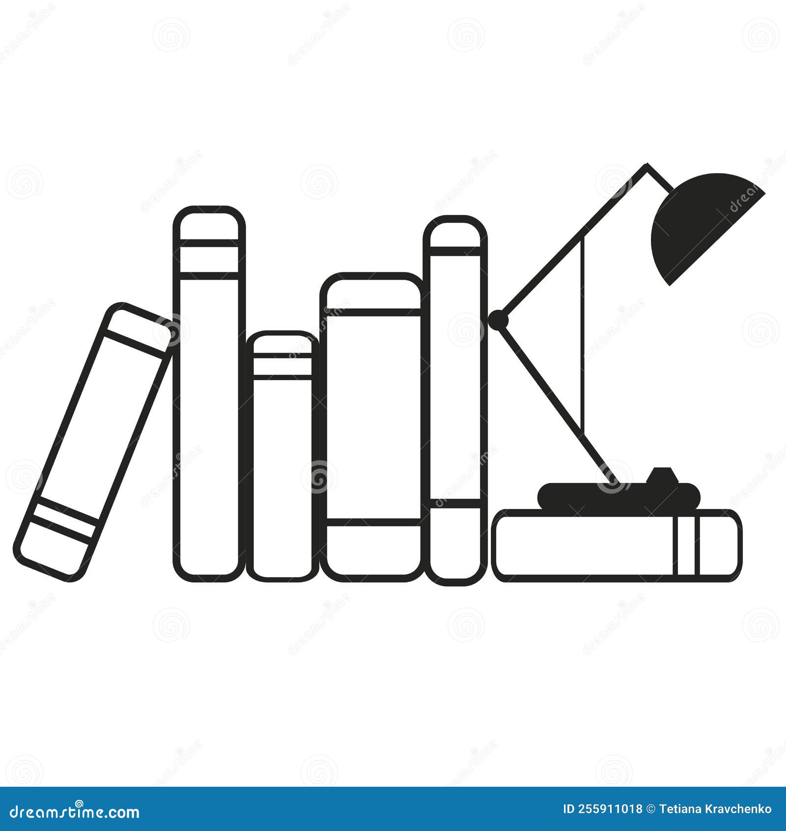 Book Shelf Icon. Linear Icon. Editable Stroke. Vector Illustration ...