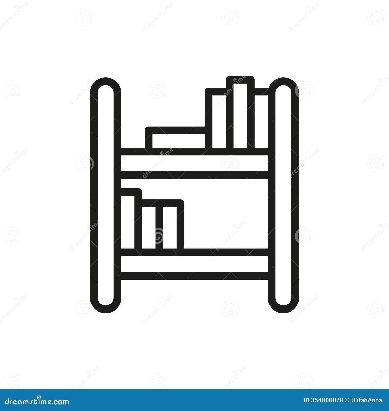 Book Shelf Icon Vector Basic Design Simple and Modern Stock ...