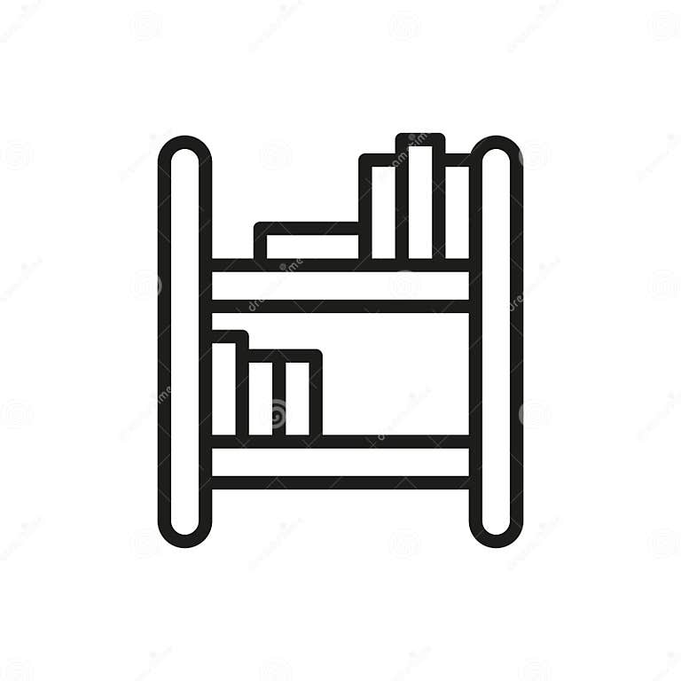 Book Shelf Icon Vector Basic Design Simple and Modern Stock ...