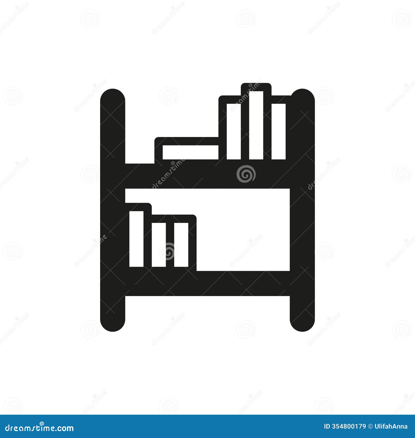 Book Shelf Icon Vector Basic Design Simple and Modern Stock ...