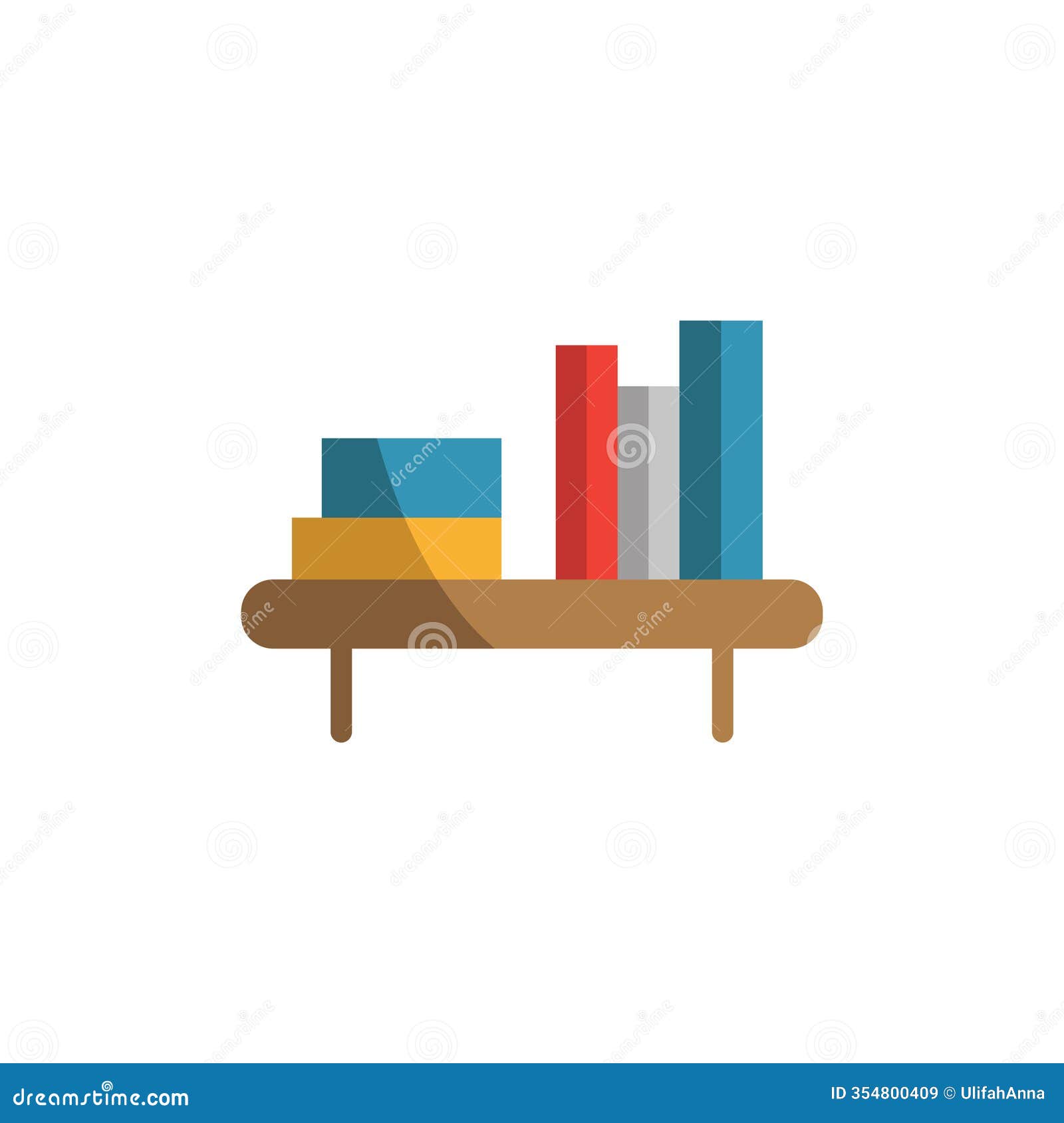 Book Shelf Icon Vector Basic Design Simple and Modern Stock ...