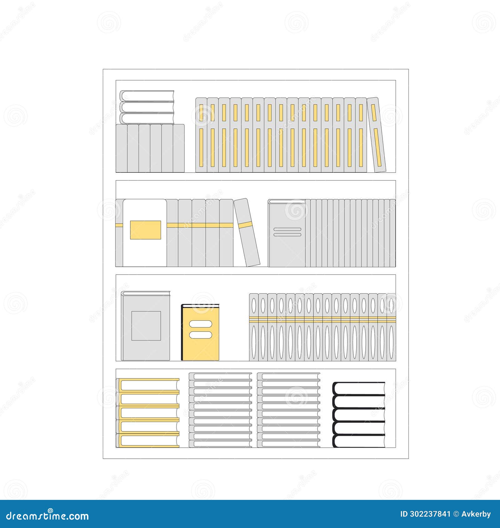 Book Shelf. Knowledge, Education, Learning Symbol Stock Vector ...