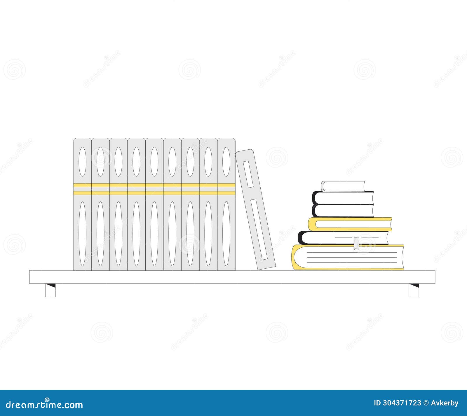 Book Shelf. Knowledge, Education, Learning Symbol Stock Vector ...