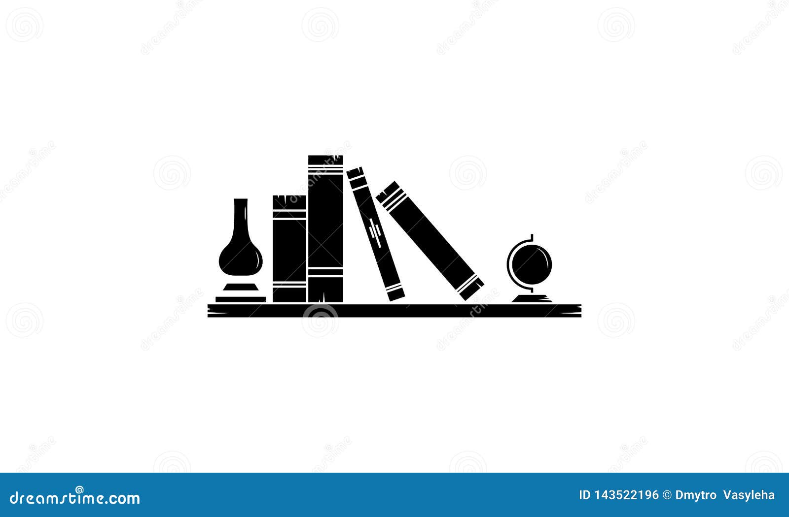 Book Shelf Learning School Education Vector Logo Design Stock Vector ...