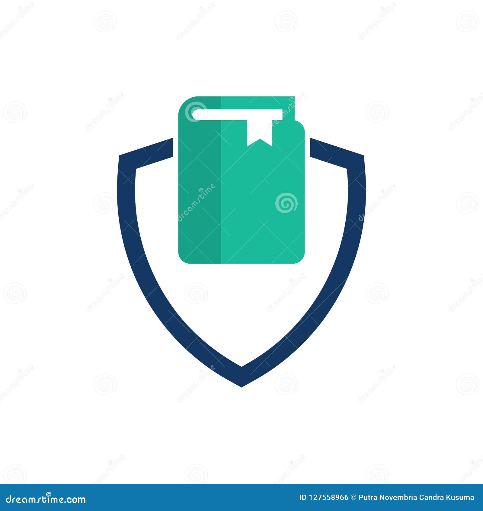 Book Shield Logo Icon Design Stock Vector - Illustration of badge, page ...