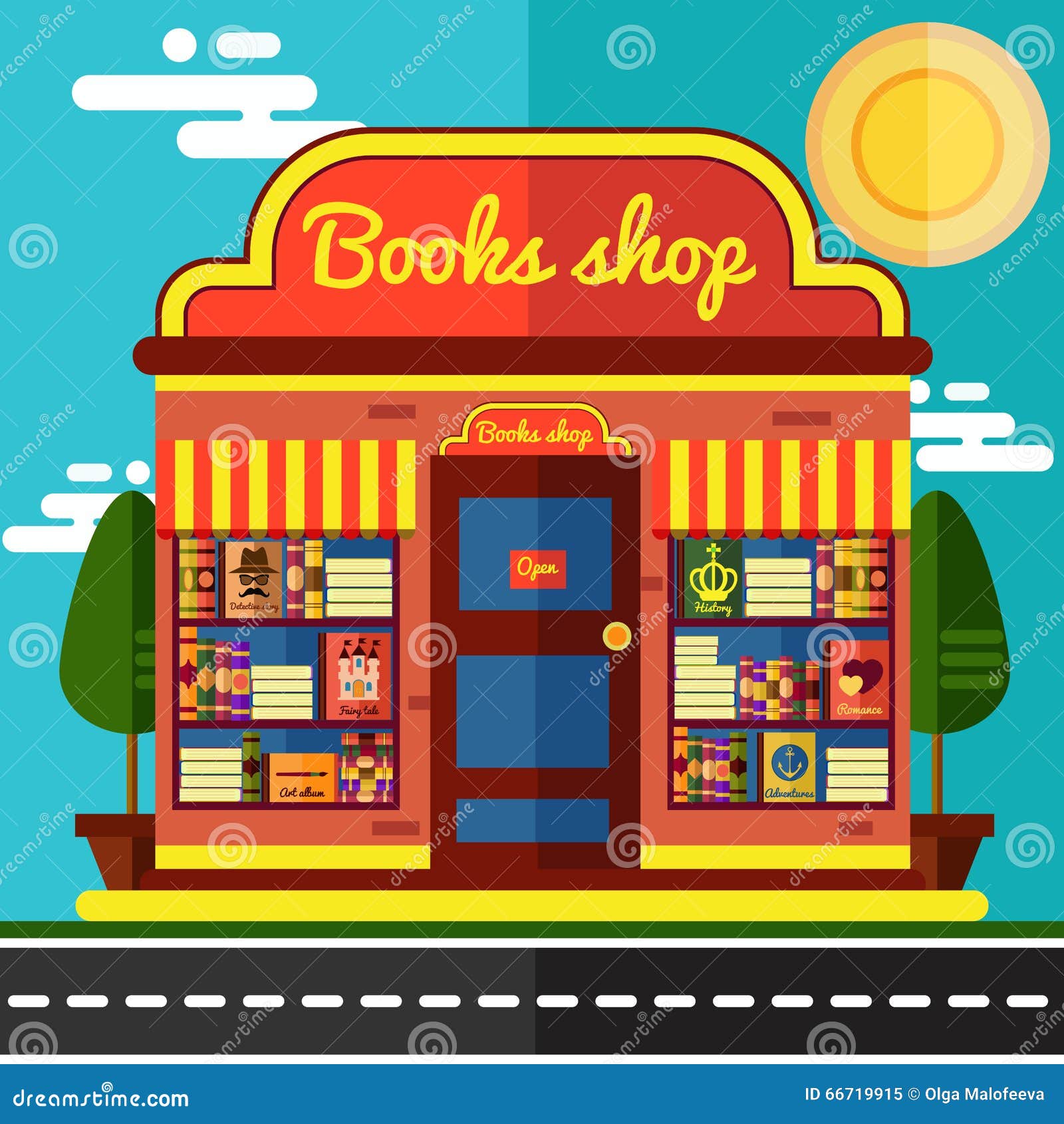 Book Shop, Retail Space With Literature And Magazines, Scenes Set With ...