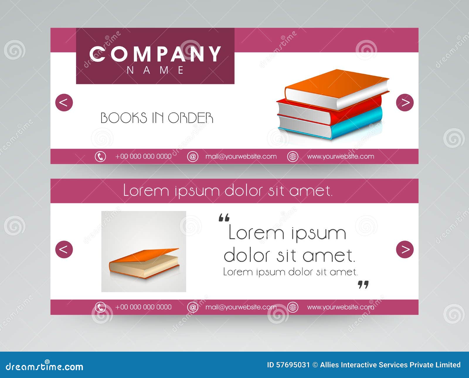 Book shop web header. stock illustration. Illustration of creativity ...