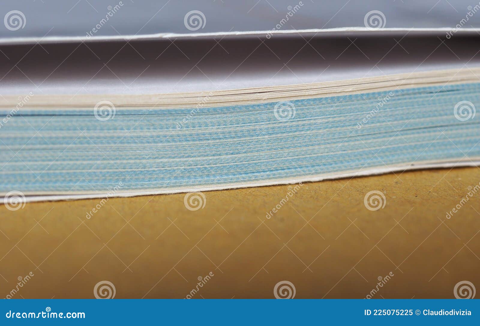 Book side view stock image. Image of copy, brown, office - 225075225