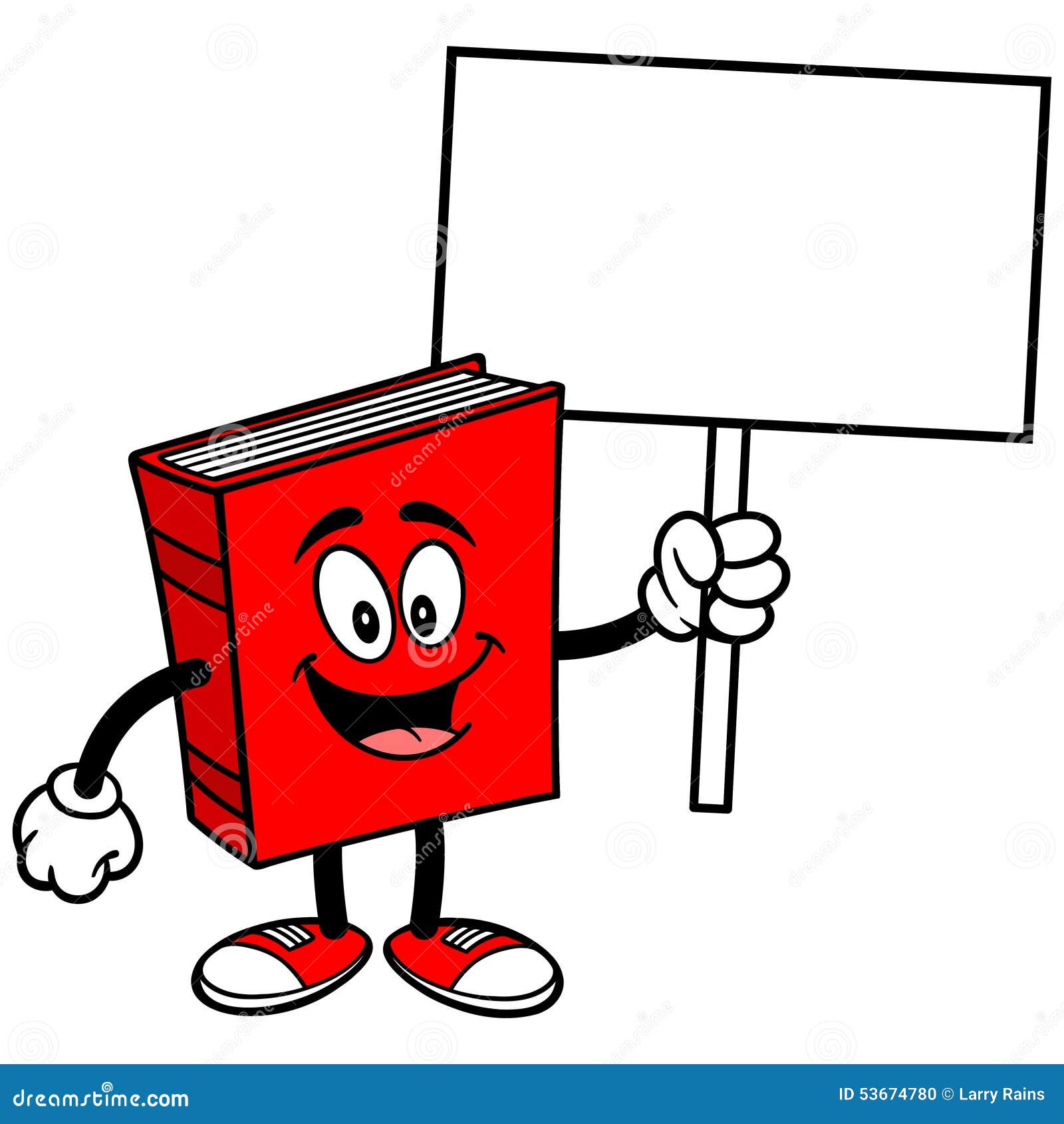 Book with Sign stock vector. Illustration of showing - 53674780