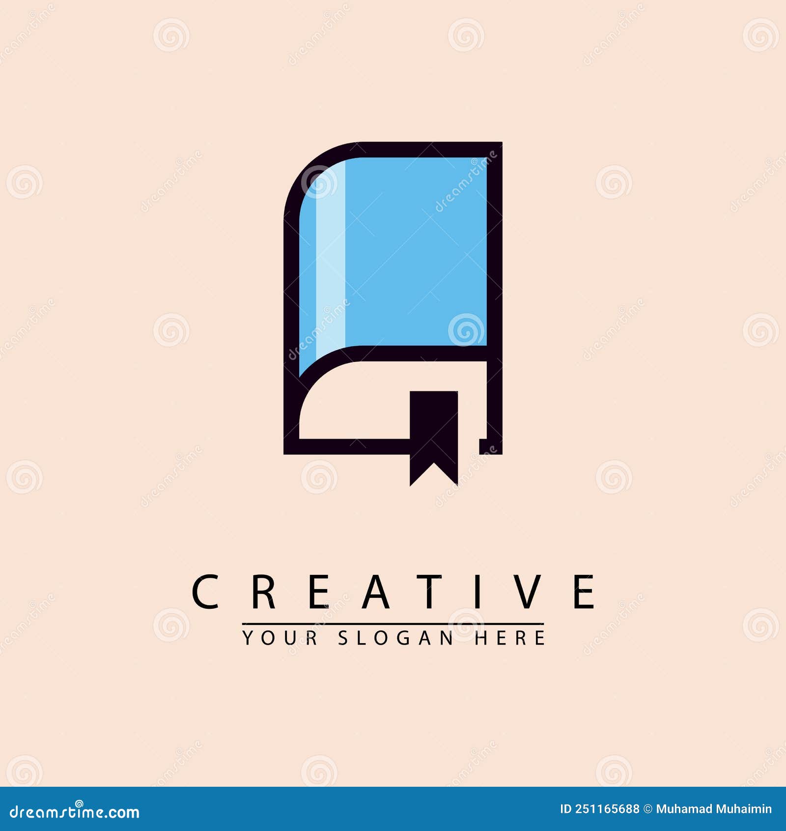 Book Sign Icon Logo Design with One Vector Image Stock Vector ...