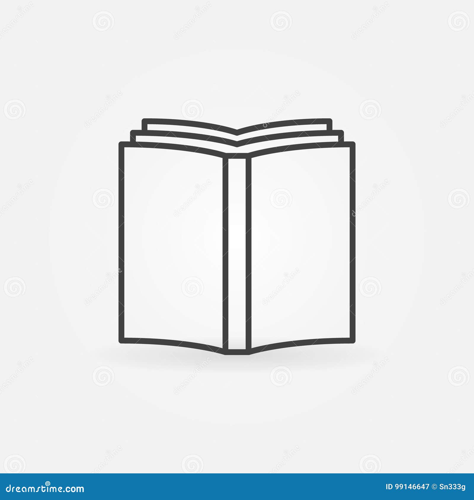 Book simple icon stock vector. Illustration of publish - 99146647