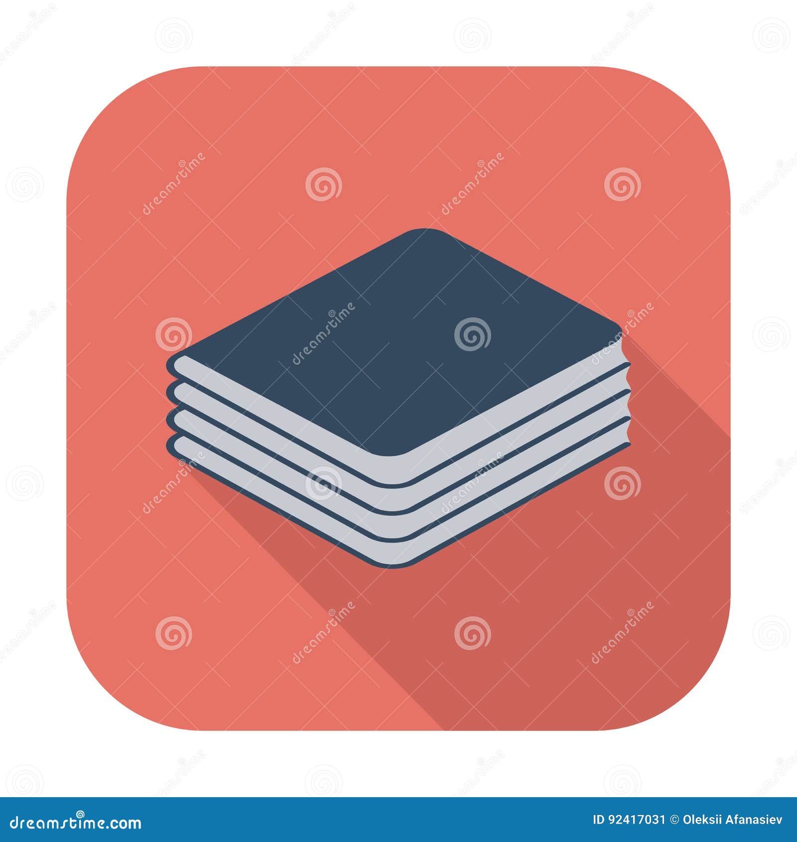 Book. Single flat icon. stock vector. Illustration of business - 92417031