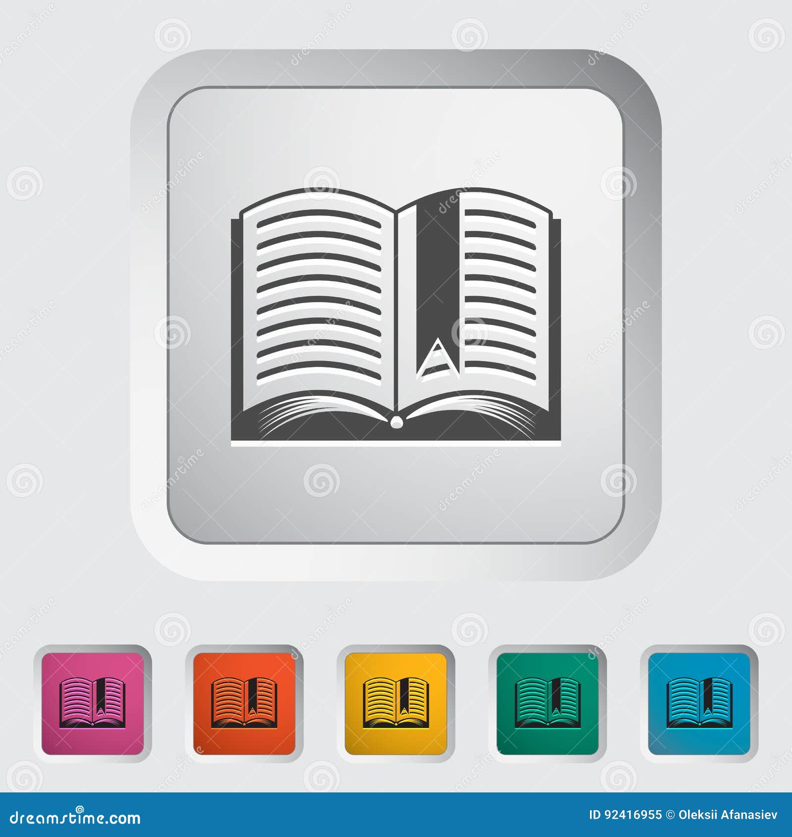Book. Single flat icon. stock vector. Illustration of bible - 92416955