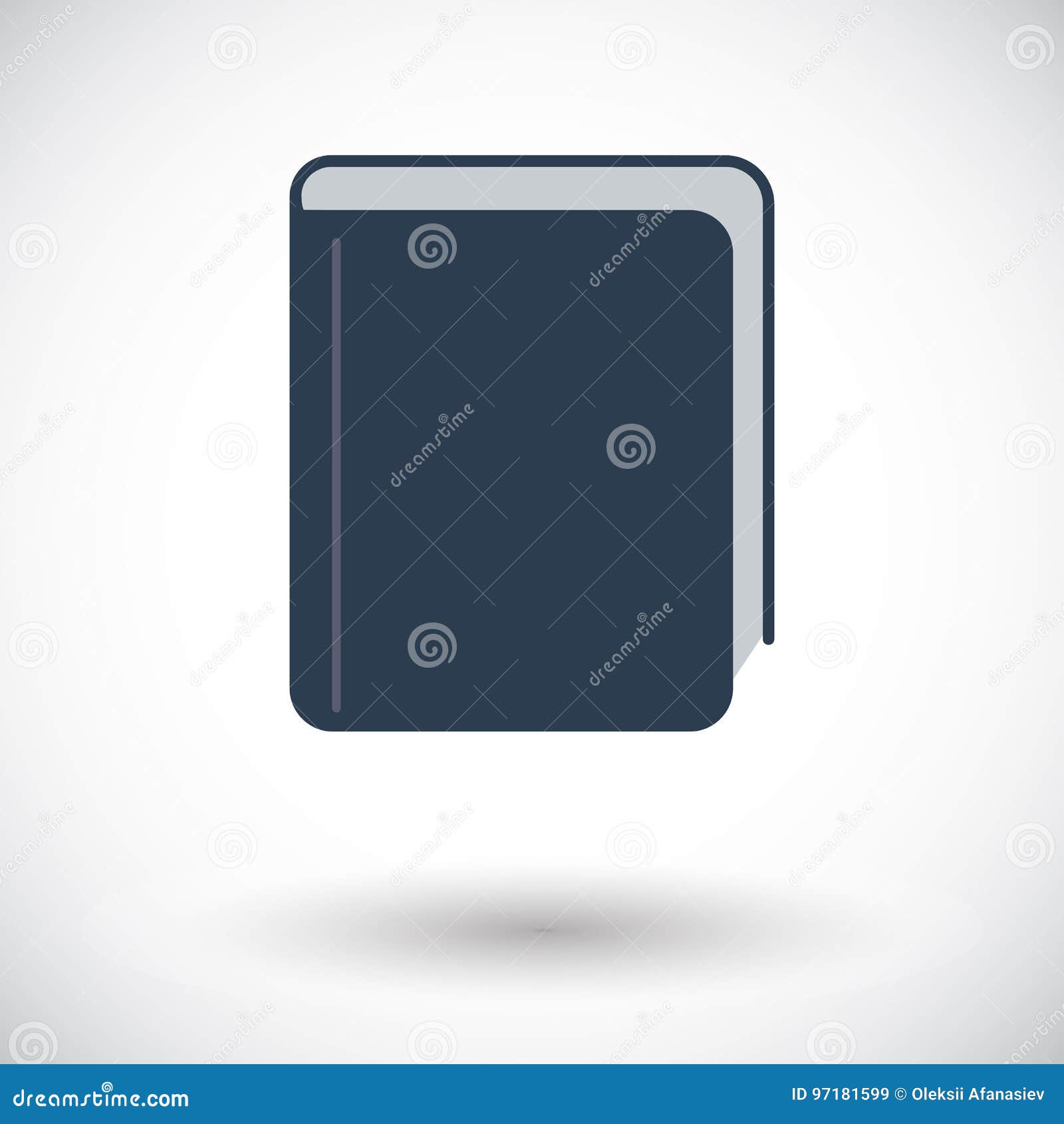 Book. Single icon. stock vector. Illustration of notebook - 97181599