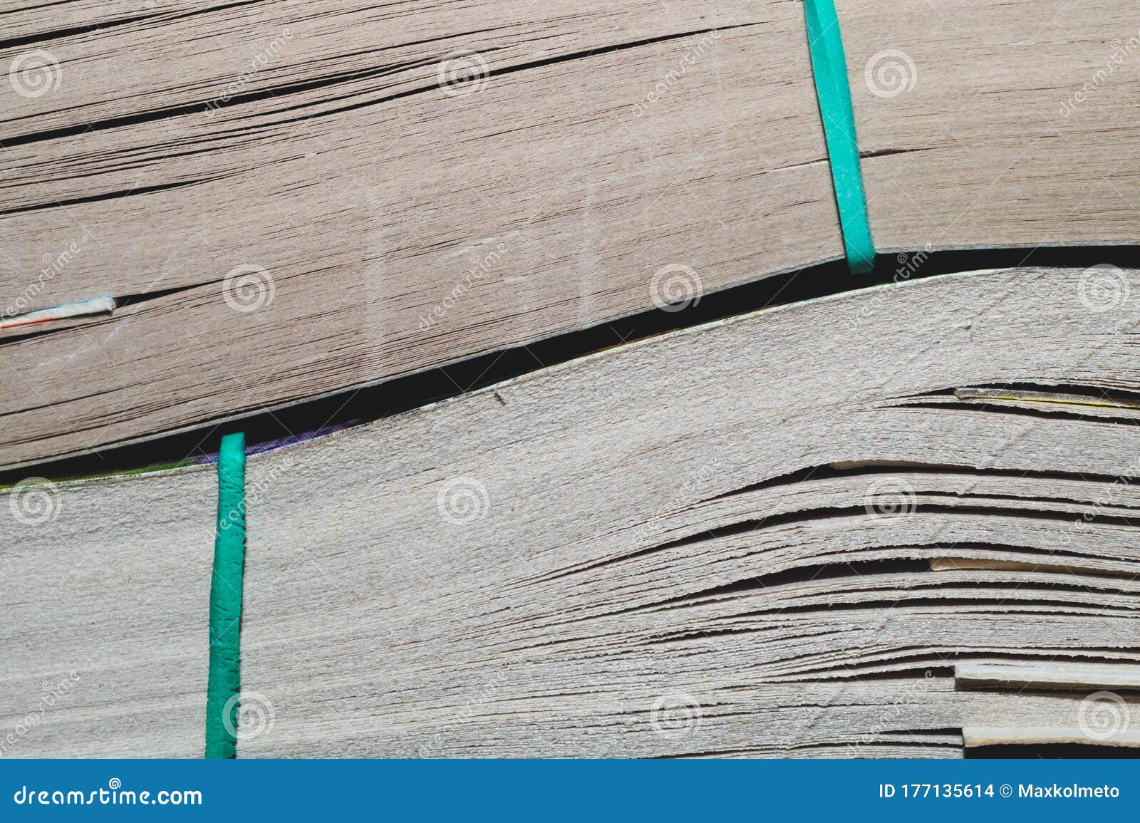 Book with Soft Cover. Paperback Close Up. Book Edge. Pages Pulled ...