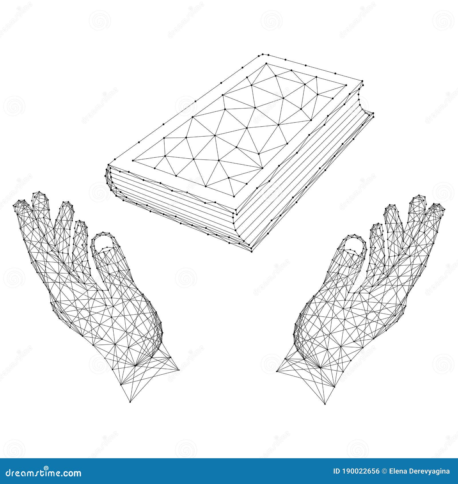 Book-source of Knowledge and Two Holding, Protecting Hands from ...