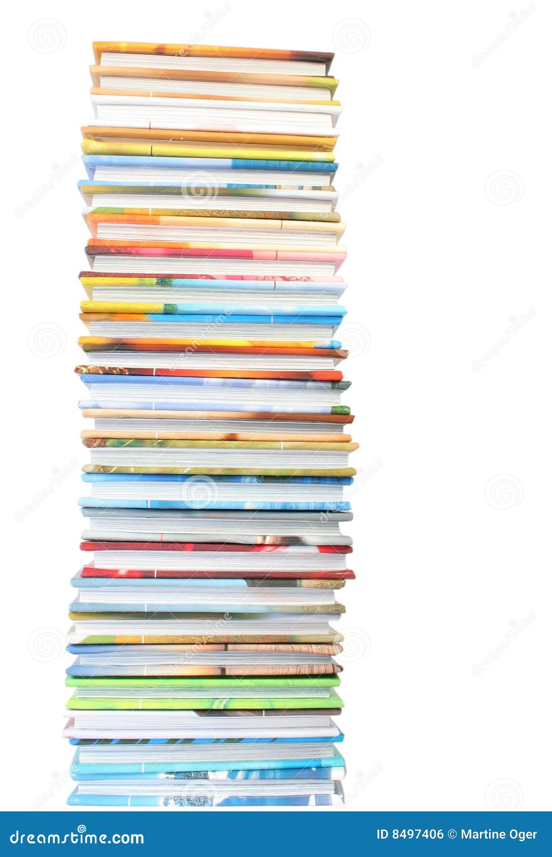 Book Stack. stock photo. Image of hardcover, spine, education - 8497406