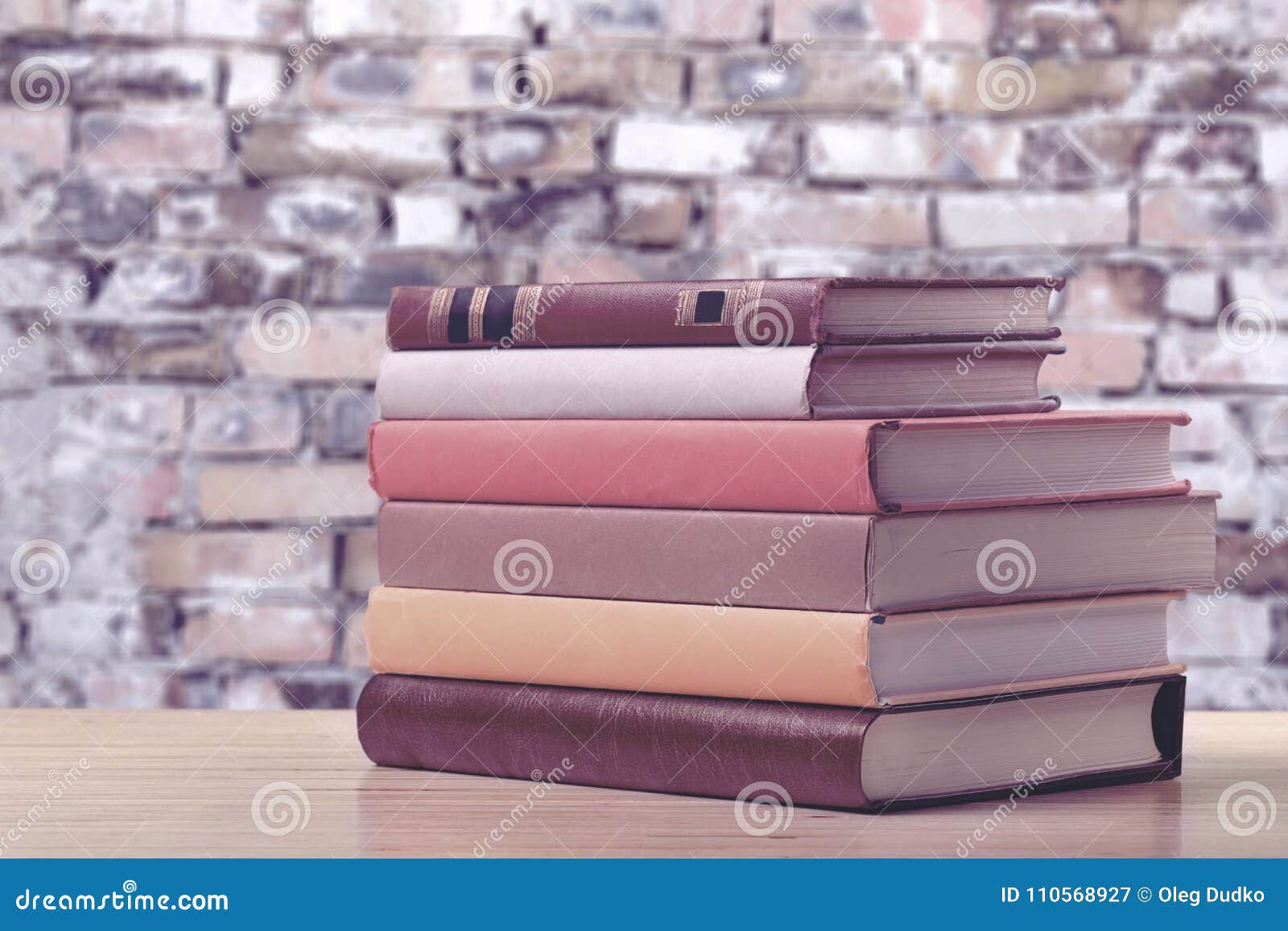 Book stack stock image. Image of stack, cover, horizontal - 110568927