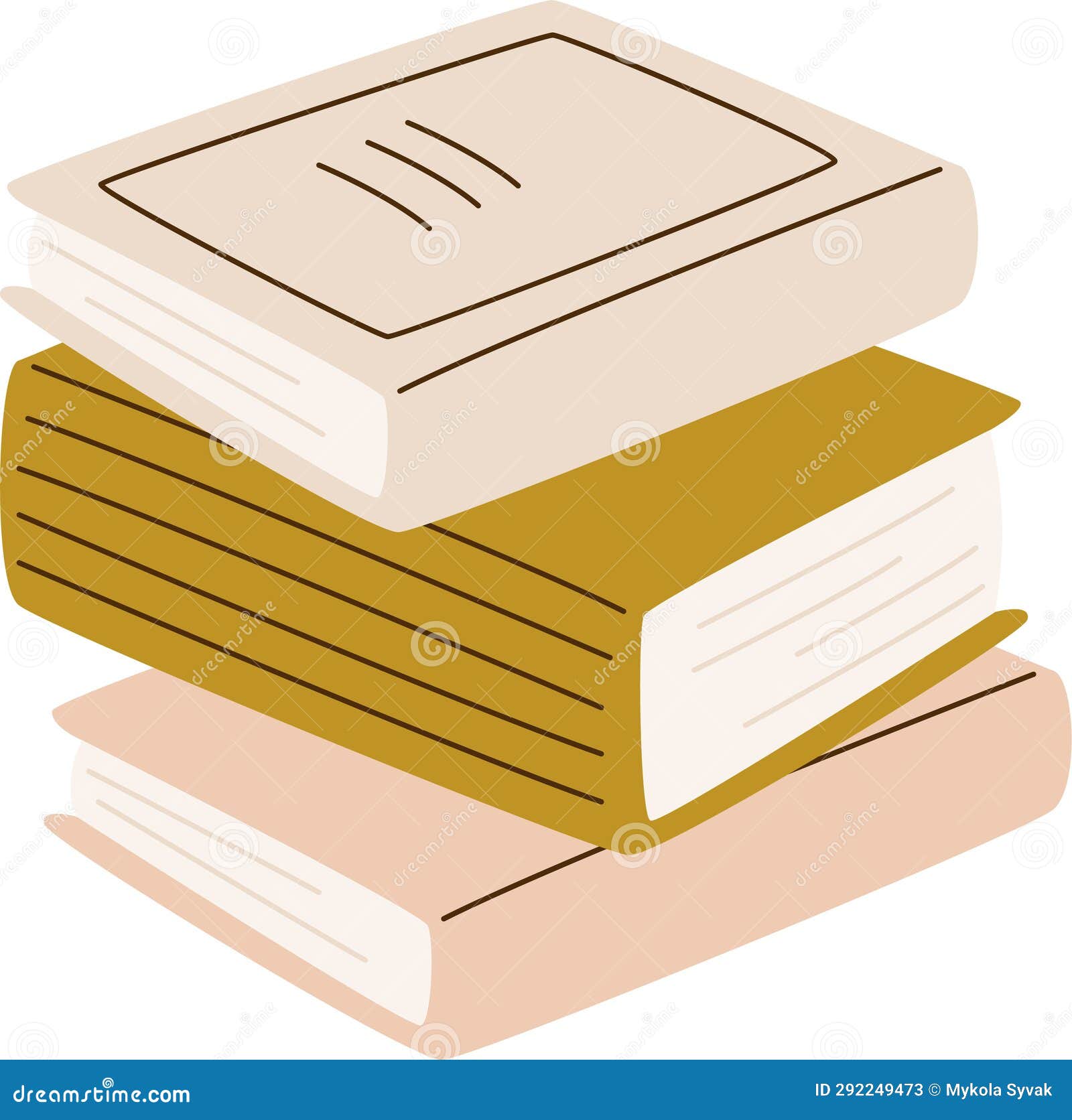 Book Stack Icon stock vector. Illustration of isolated - 292249473