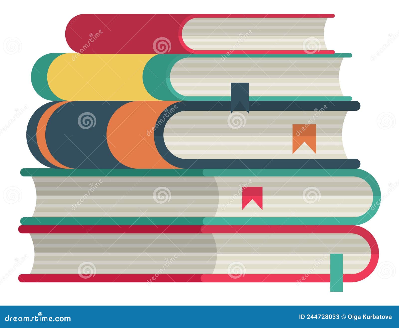 Book Stack Icon. Library Pile Stock Vector - Illustration of symbol ...