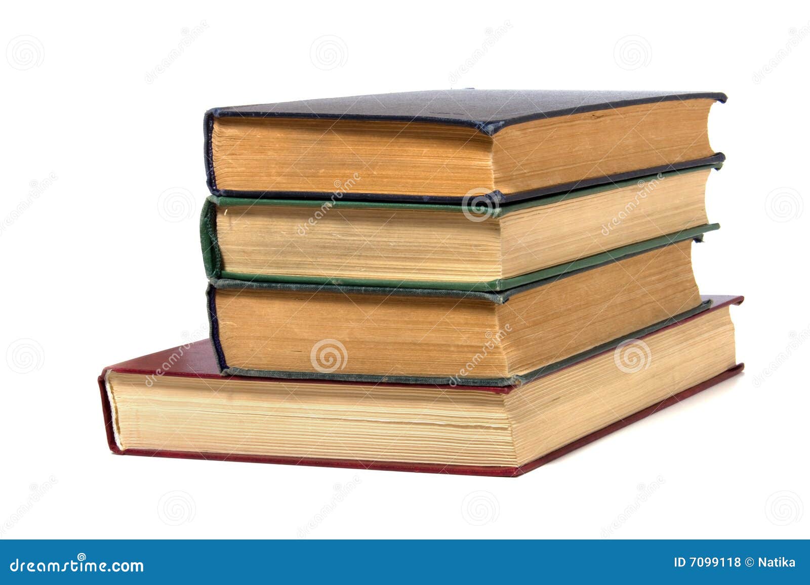Book Stack Isolated on White Stock Photo - Image of paper, publication ...