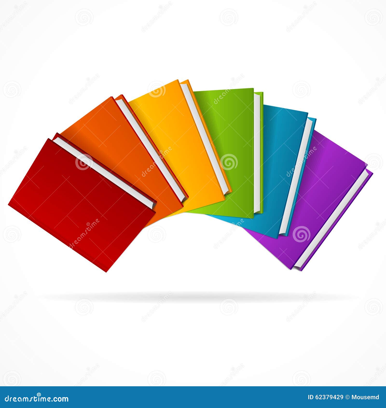 Stack Of Rainbow Or Spectrum Gradient Colored Hardcovered Books From ...