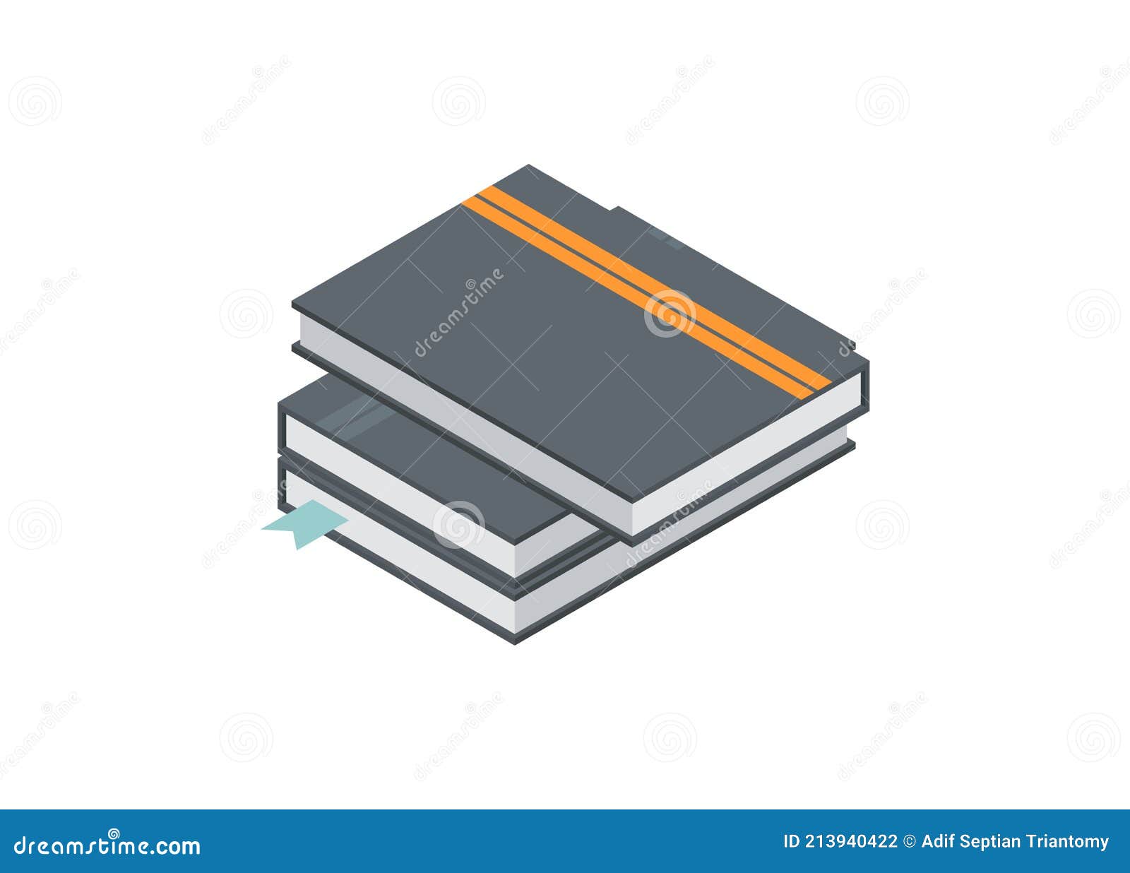 Book Stack. Simple Flat Illustration. Stock Vector - Illustration of ...