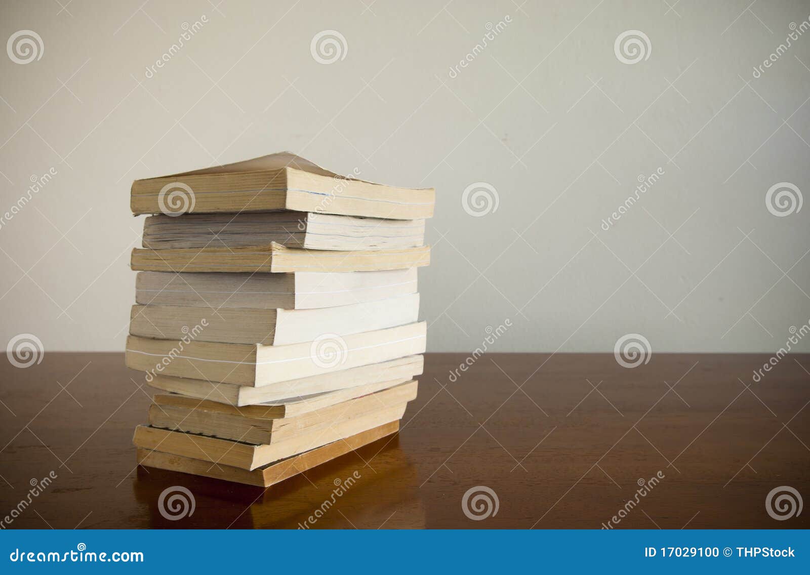 Book Stack on Table stock photo. Image of educational - 17029100