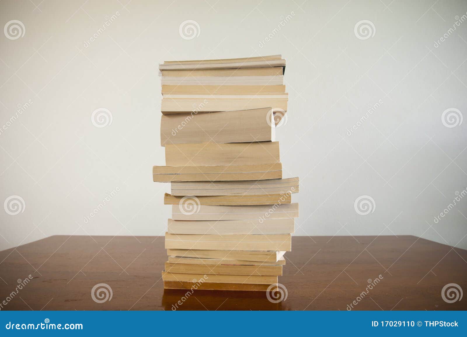 Book Stack on Table stock photo. Image of copy, information - 17029110