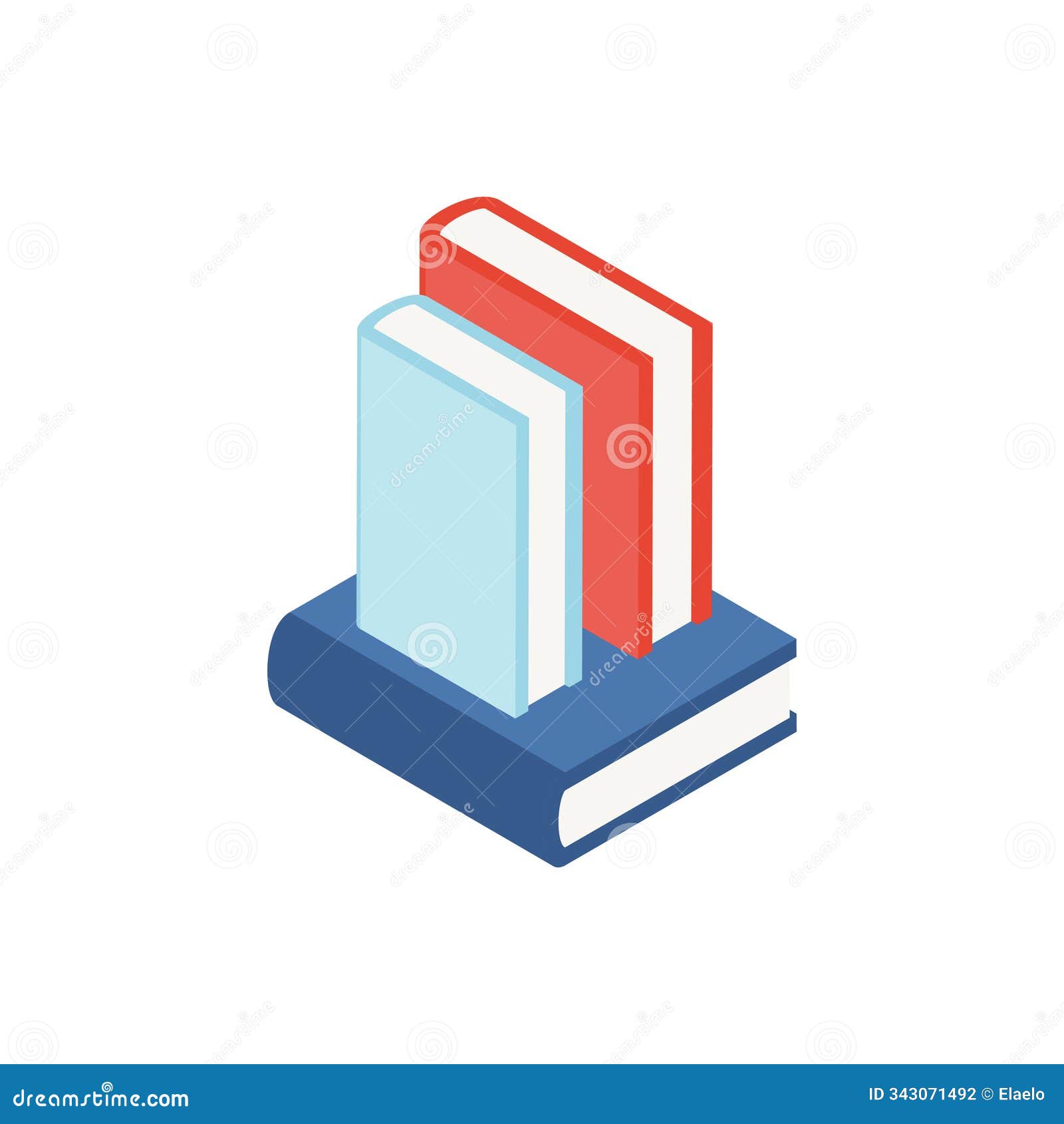 Book Stack Vector Art Illustration Stock Vector - Illustration of ...