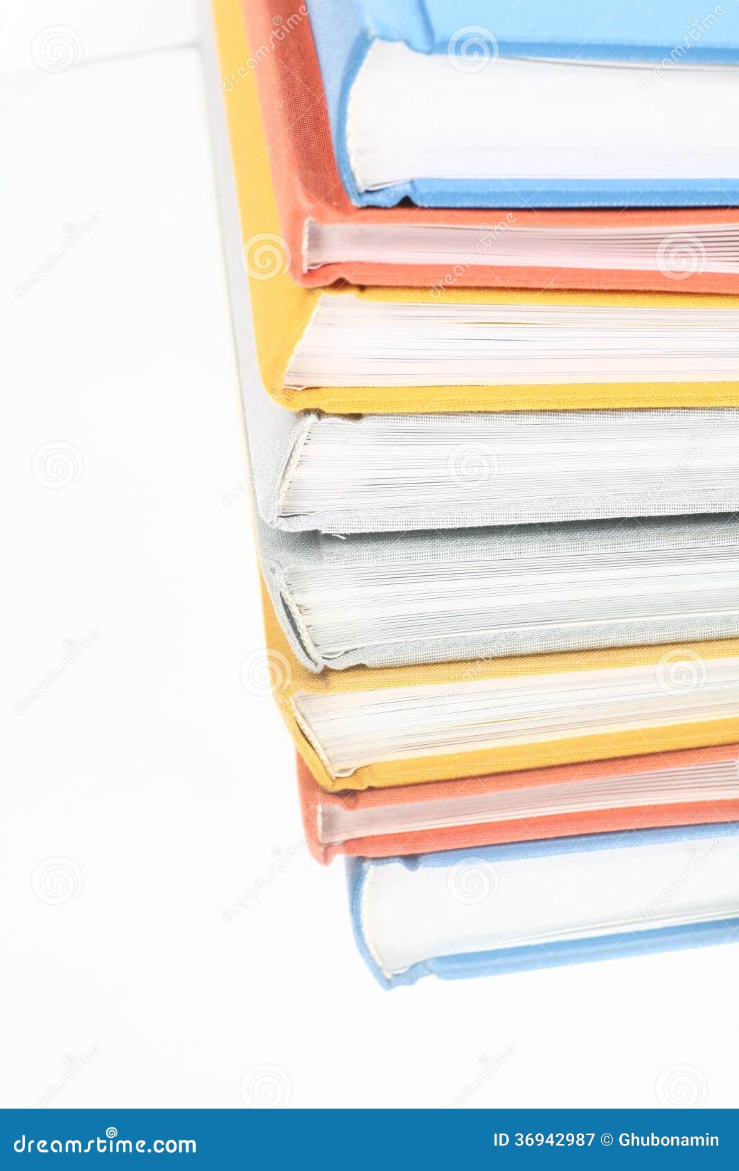 Book stack on white stock image. Image of library, bookpile - 36942987