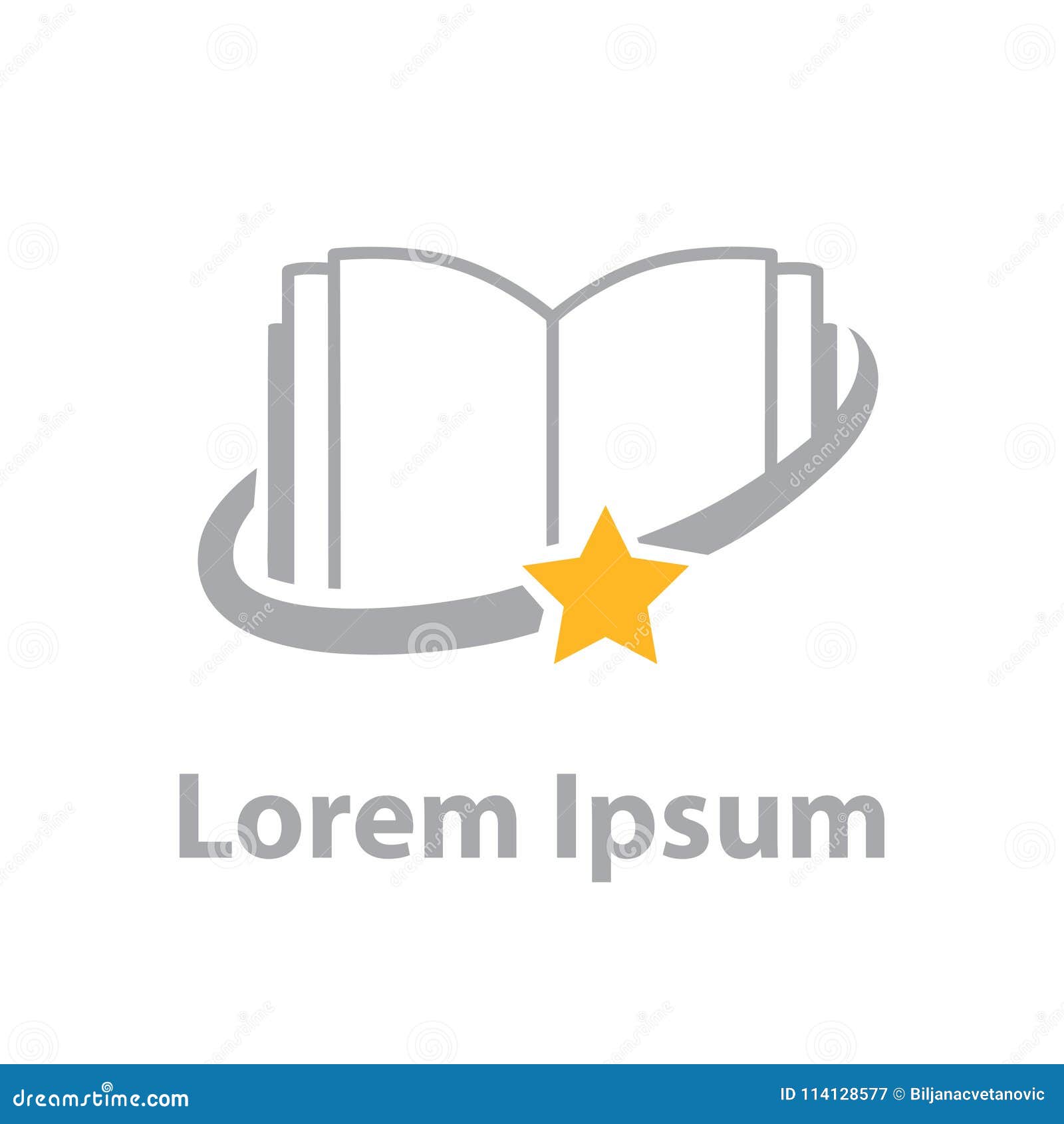 Book and star stock vector. Illustration of icon, leaf - 114128577