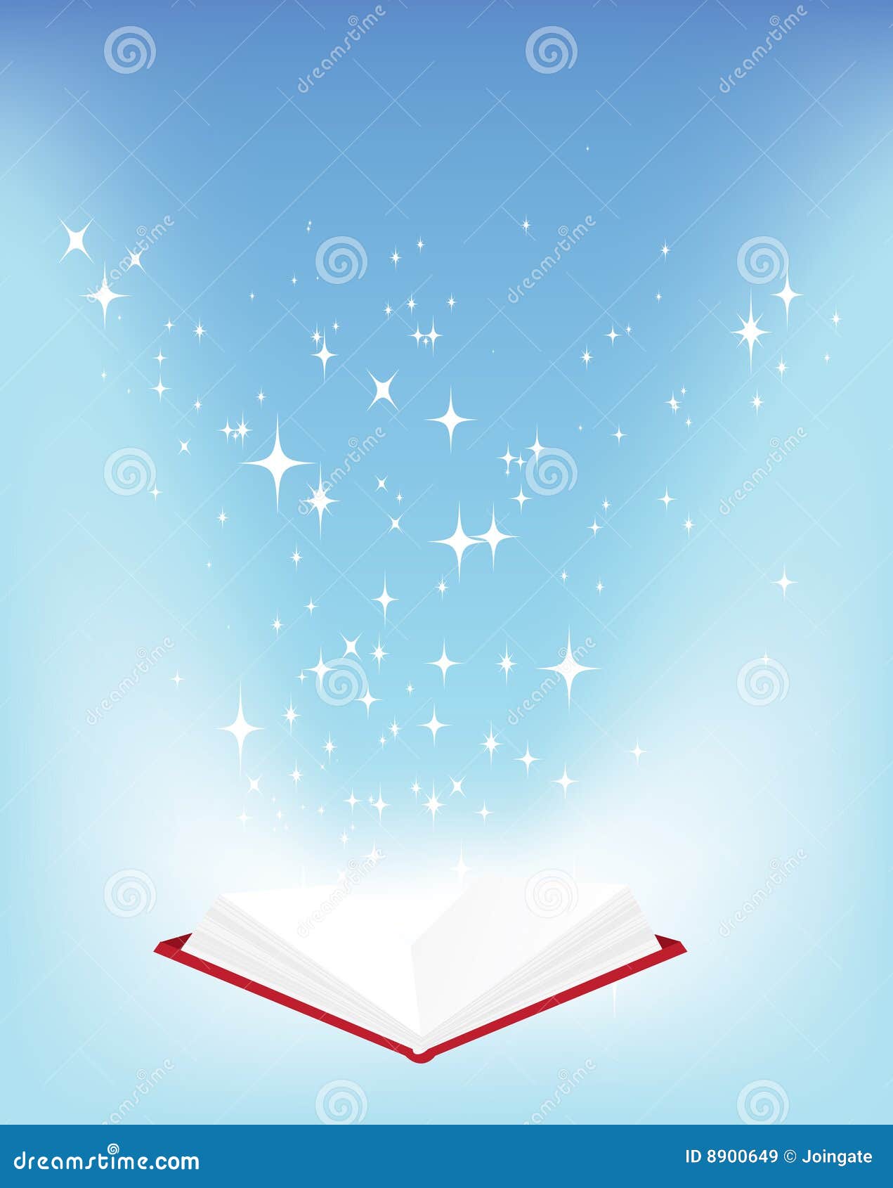 Book and stars stock vector. Illustration of page, objects - 8900649