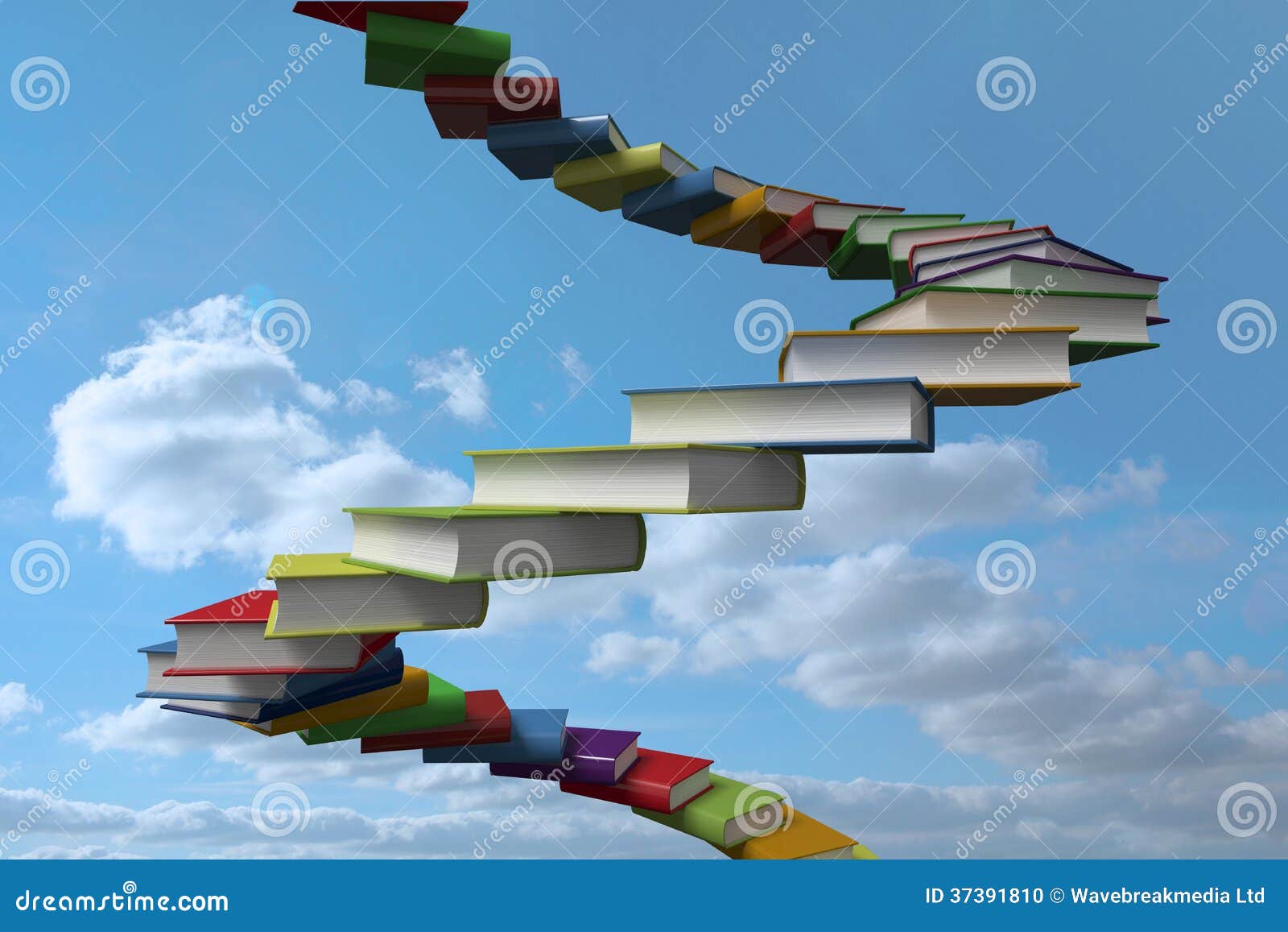 Book steps stock illustration. Illustration of improvement - 37391810
