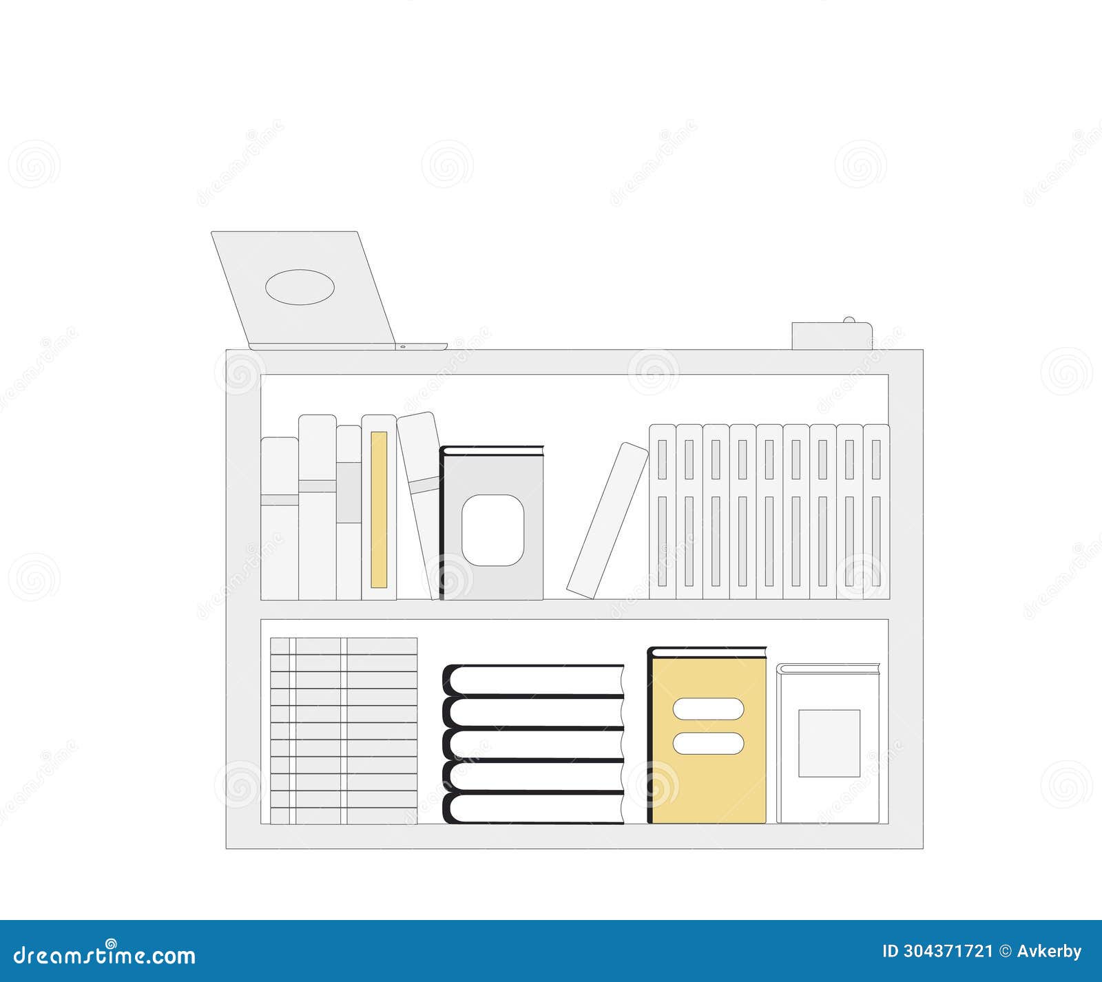 Book store corner. Counter stock vector. Illustration of cashbox ...