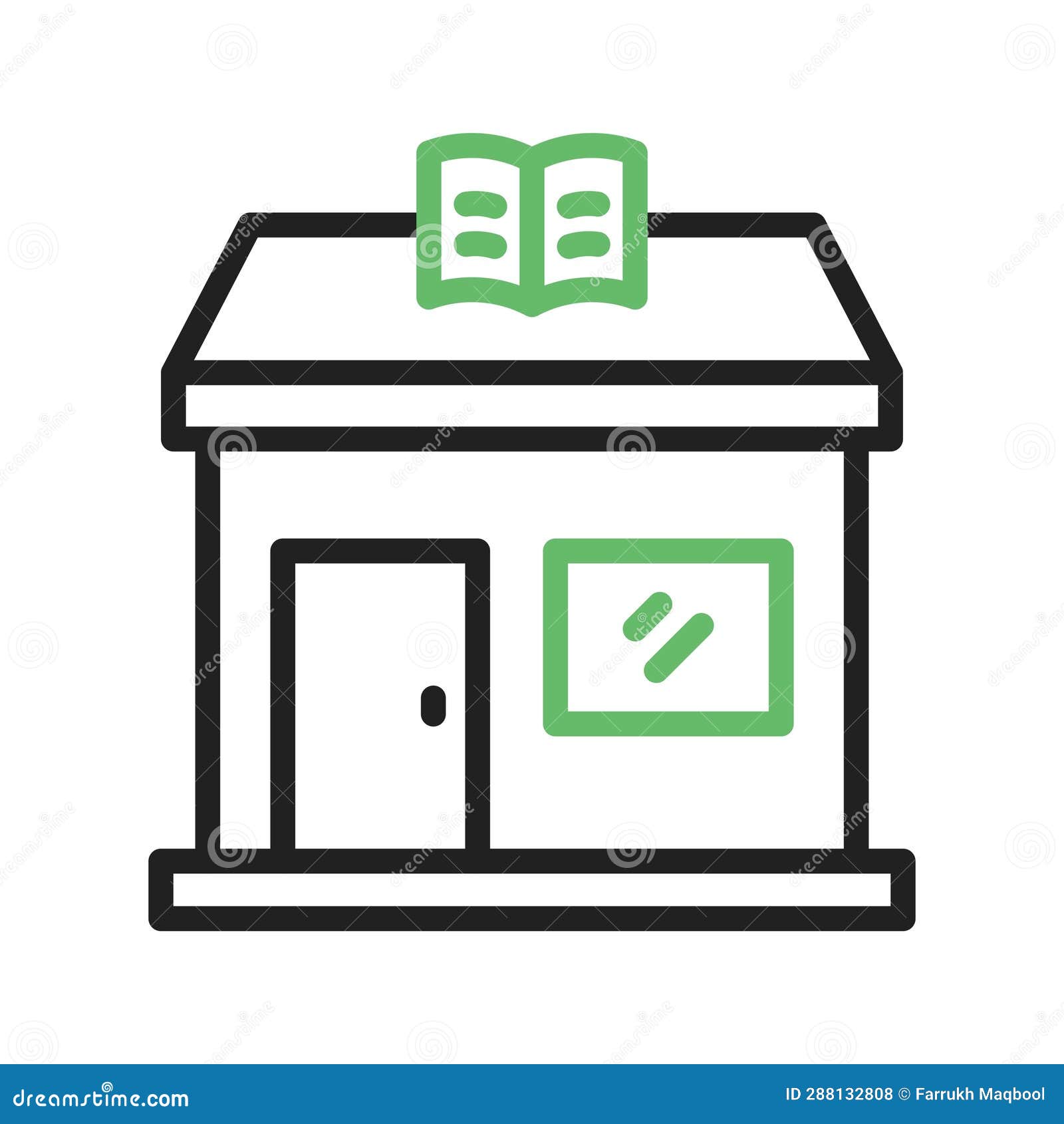 Book Store Icon Image. stock vector. Illustration of outline - 288132808