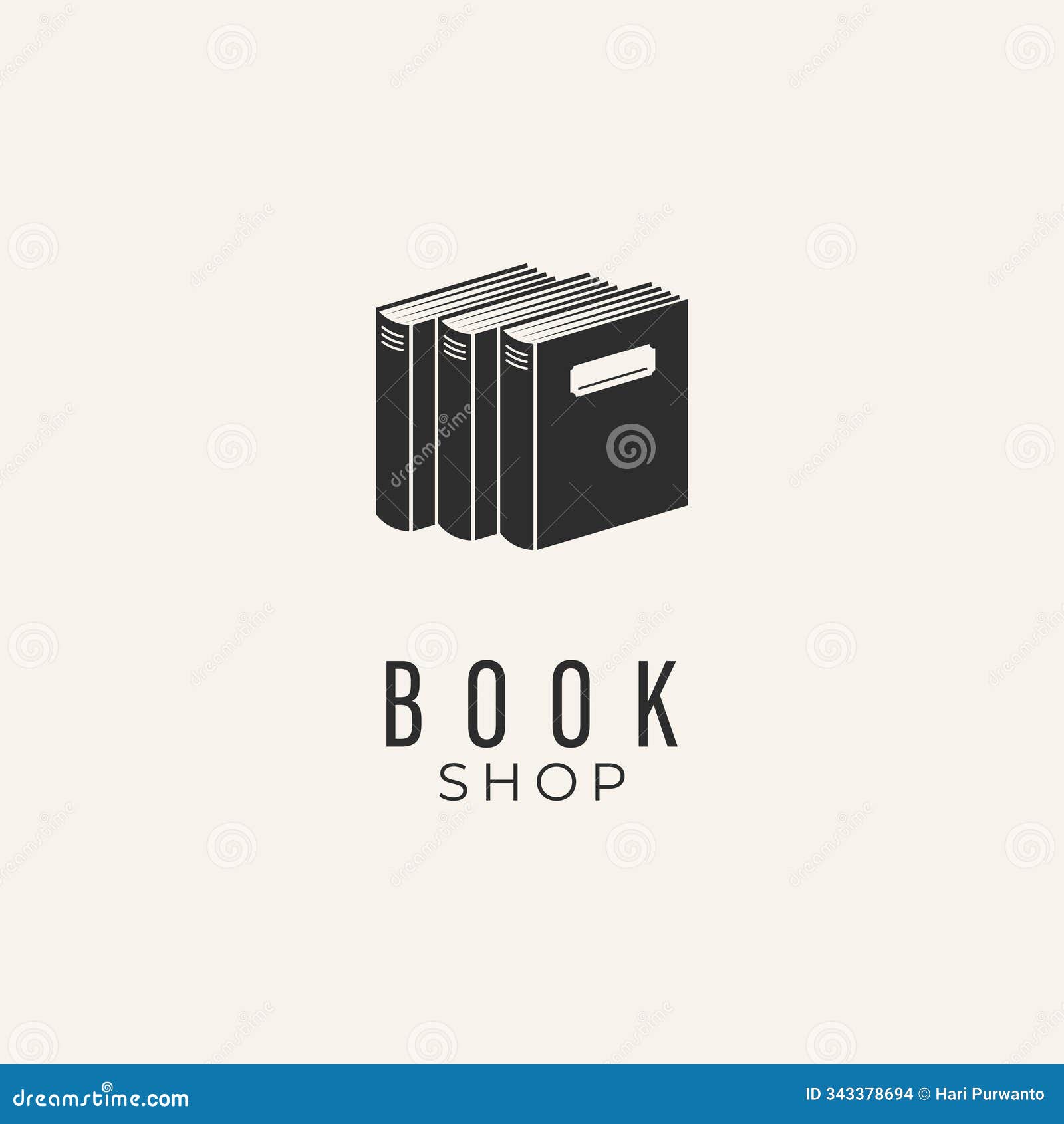 Book Store Line Logo Icon Vector Design Illustration Stock Illustration ...