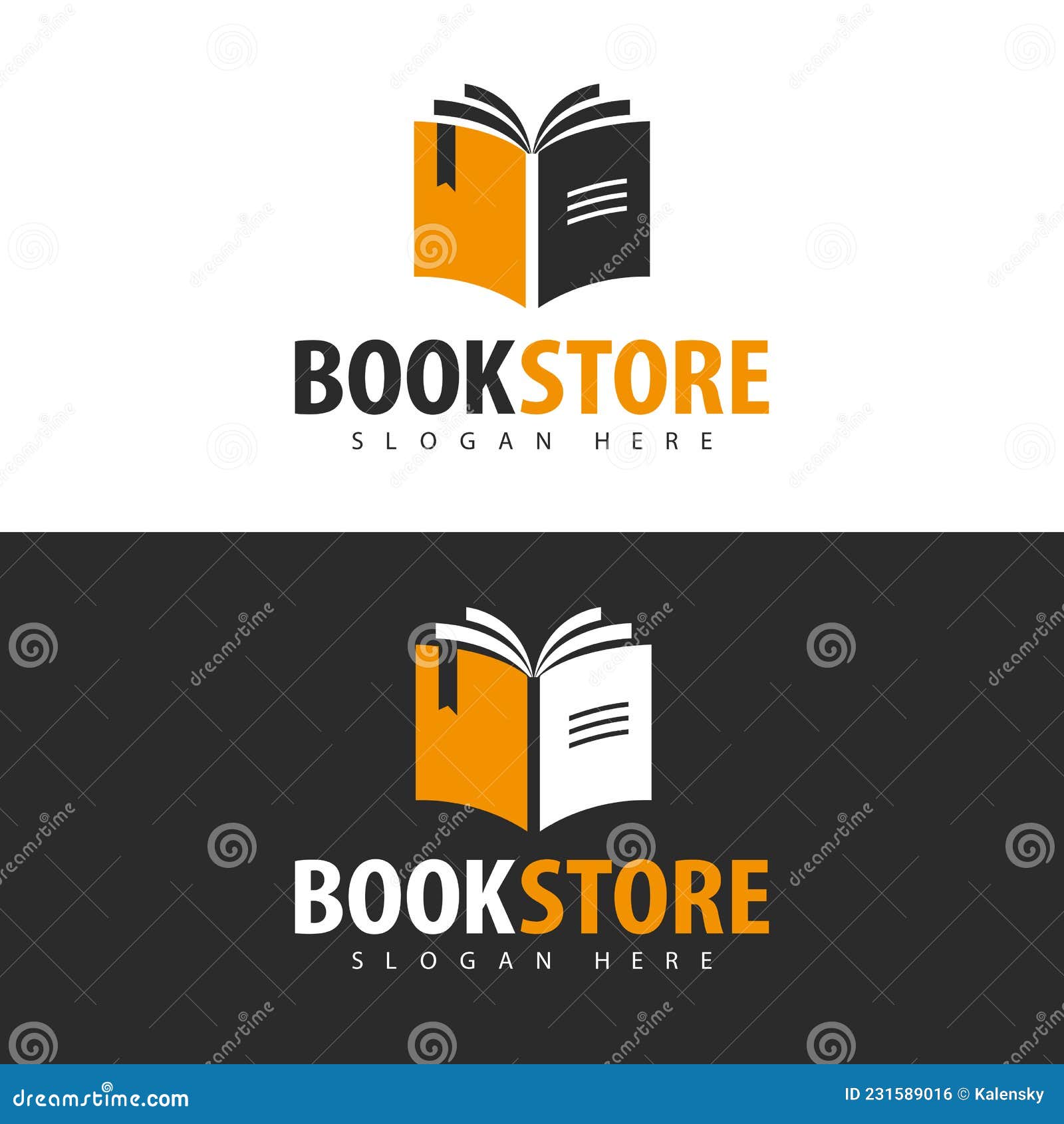 Book store logo stock vector. Illustration of element - 231589016