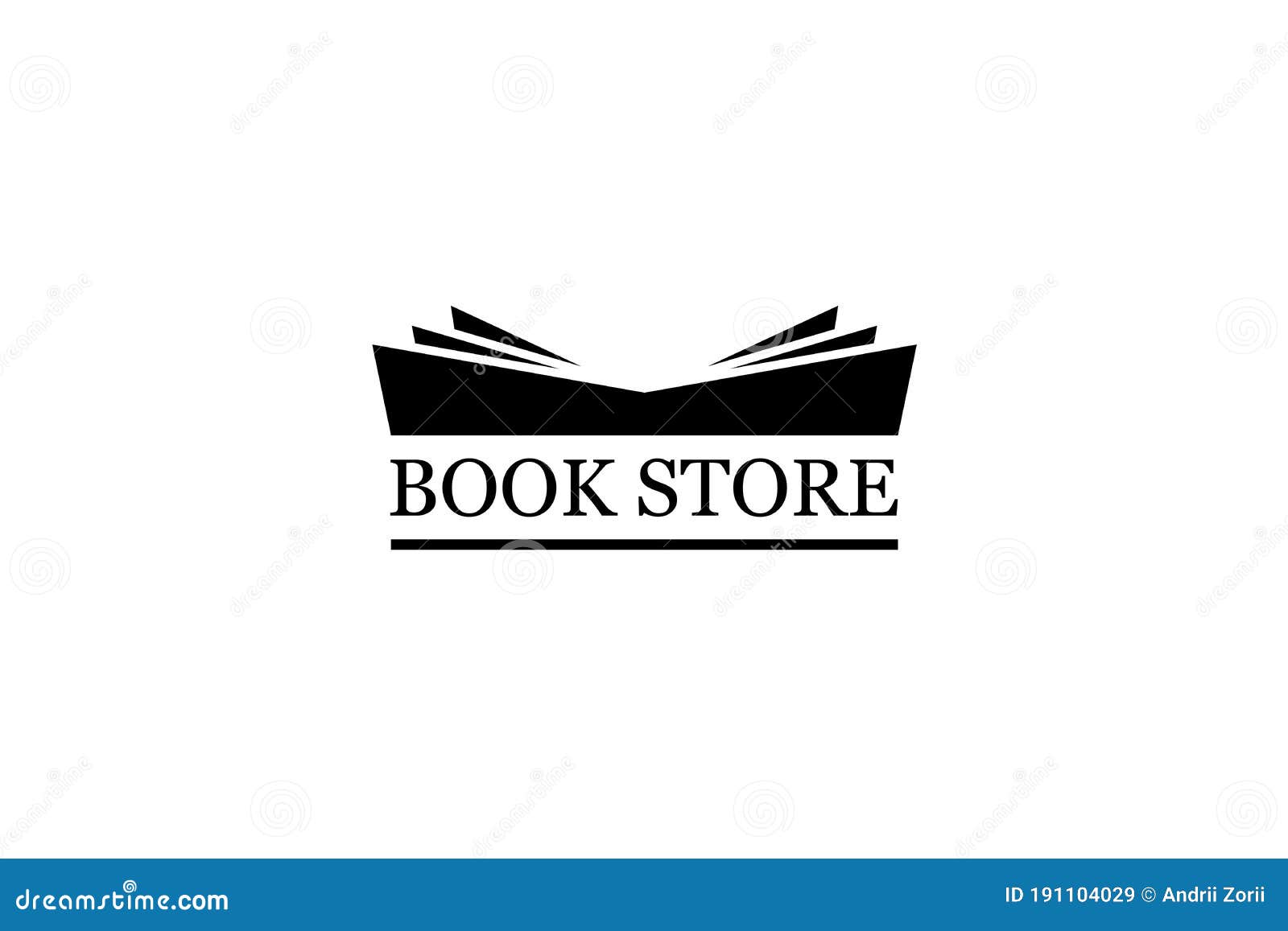 Book Store Logo. Book Store Icon. Classic Book Open Logo Stock Vector ...
