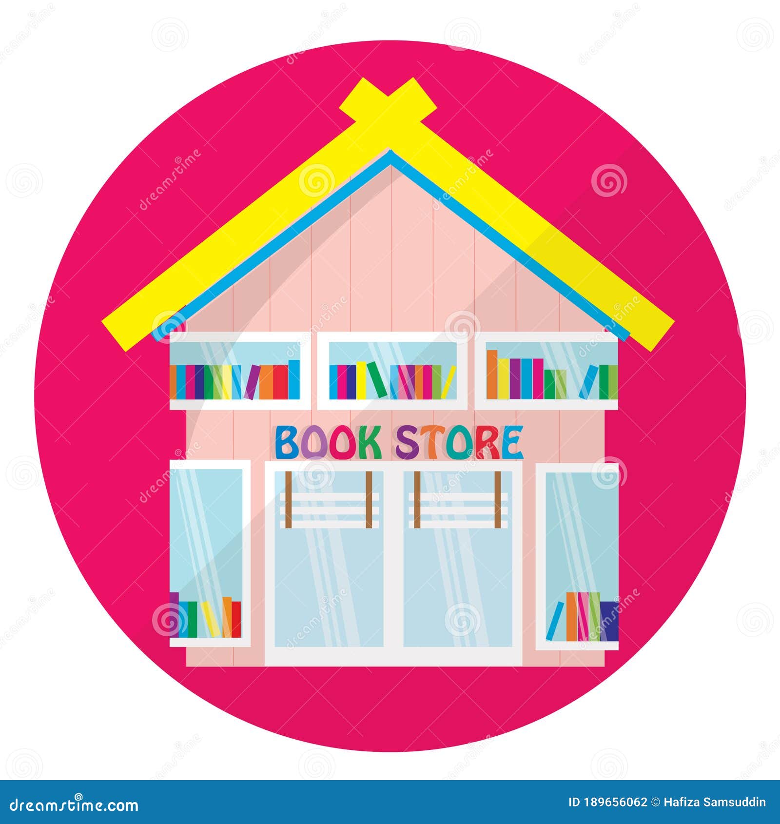 Book Store. Vector Illustration Decorative Design Stock Vector ...