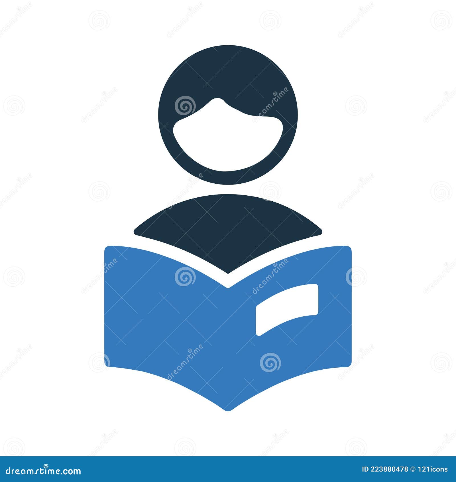 Book, Student, Learning Icon. Simple Editable Vector Illustration Stock ...