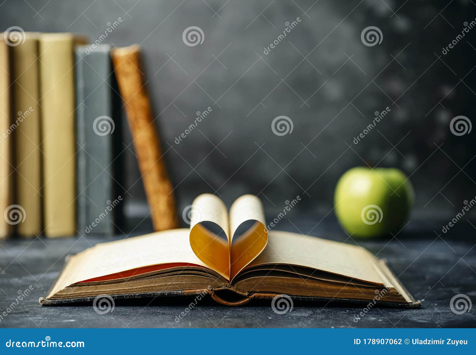 Book Study Educated. Library and Dictionary Background Stock Photo ...