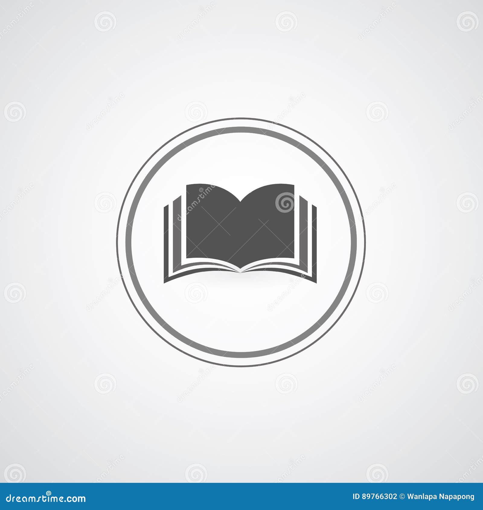 Book symbol stock vector. Illustration of document, light - 89766302