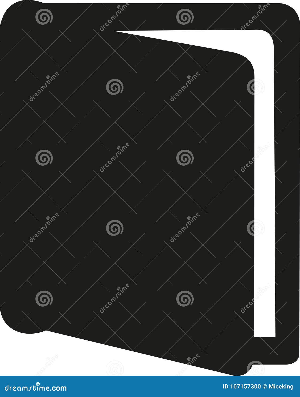 Book symbol standing stock vector. Illustration of learn - 107157300