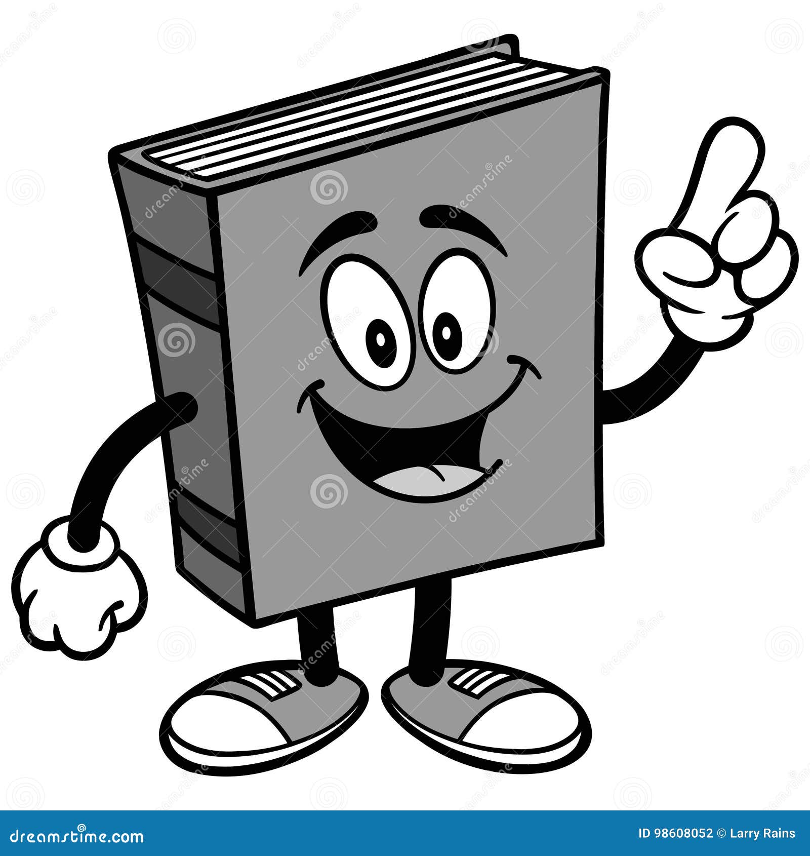 Book Talking Illustration stock vector. Illustration of directory ...