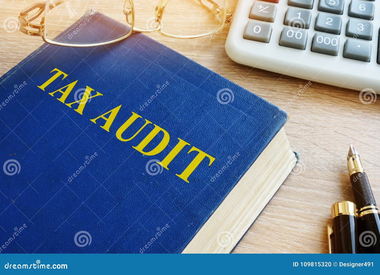 Book about Tax Audit and Accounting. Stock Photo - Image of secretary ...