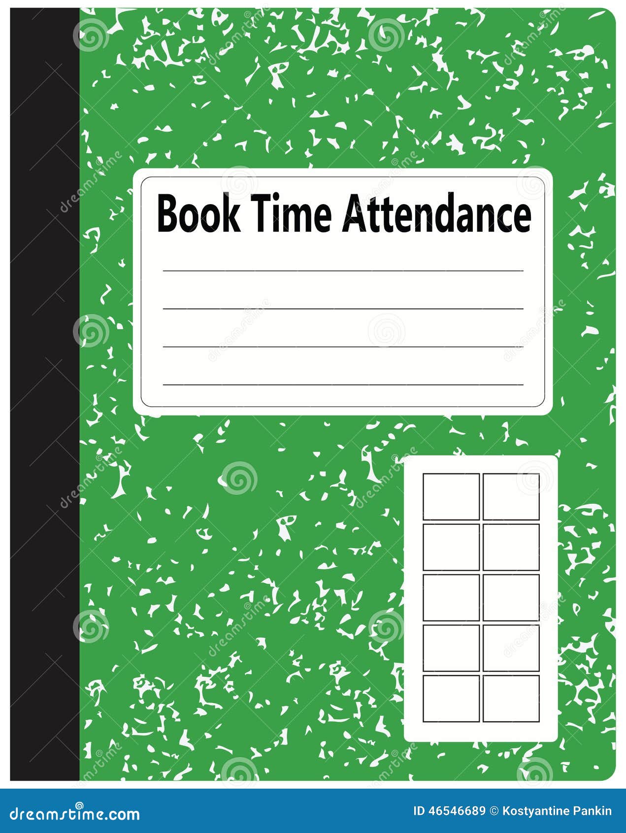 Book Time Attendance stock vector. Illustration of equipment - 46546689