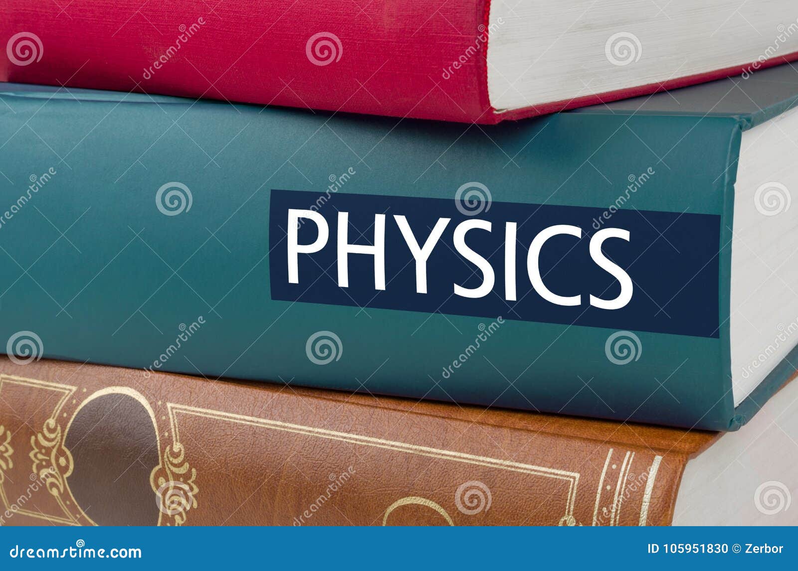 Book with the Title Physics Written on the Spine Stock Photo - Image of ...
